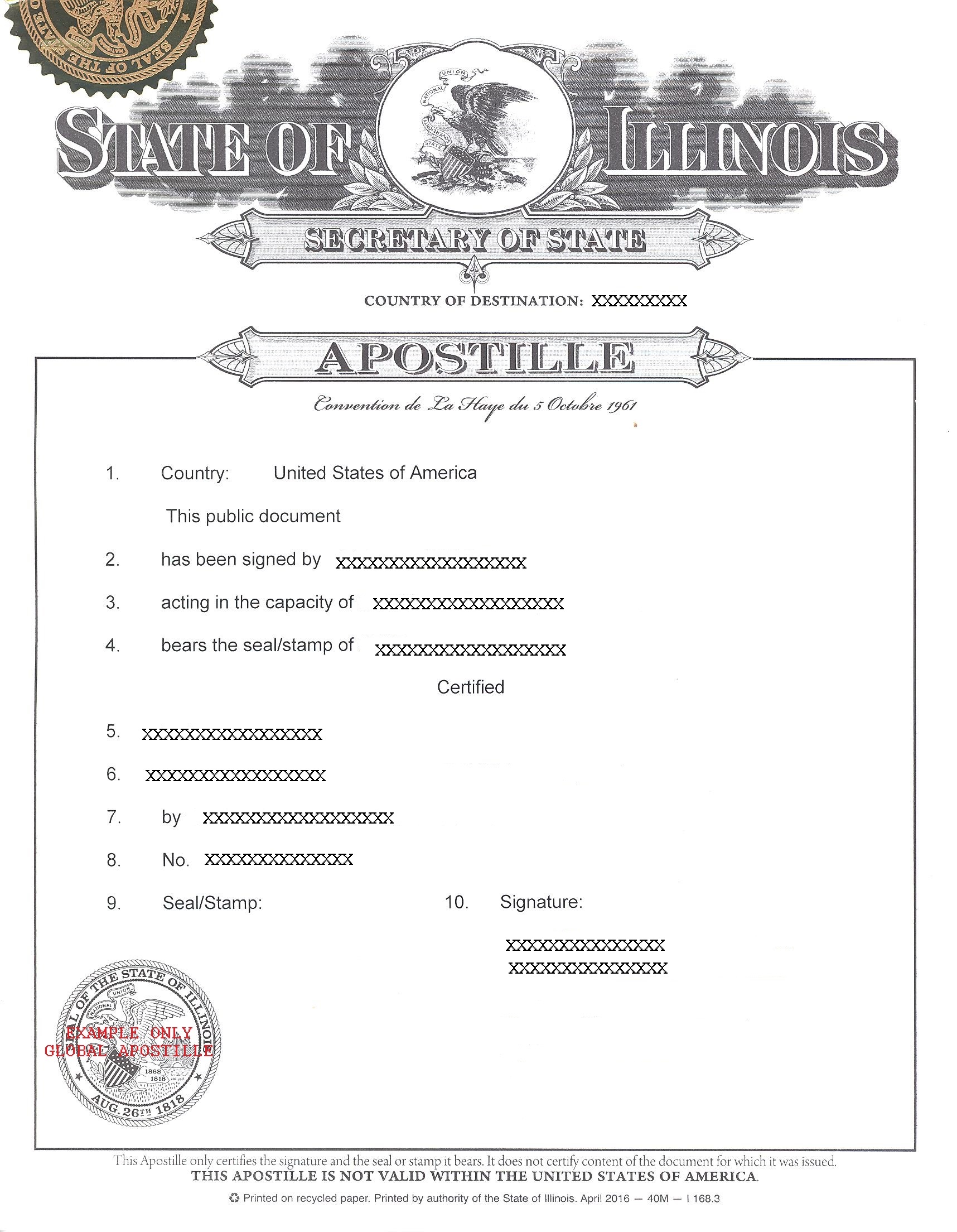 Illinois Apostille Service Illinois Apostille Service